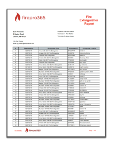 Inspection Reporting | Features | firepro365 | Fire Inspection Software